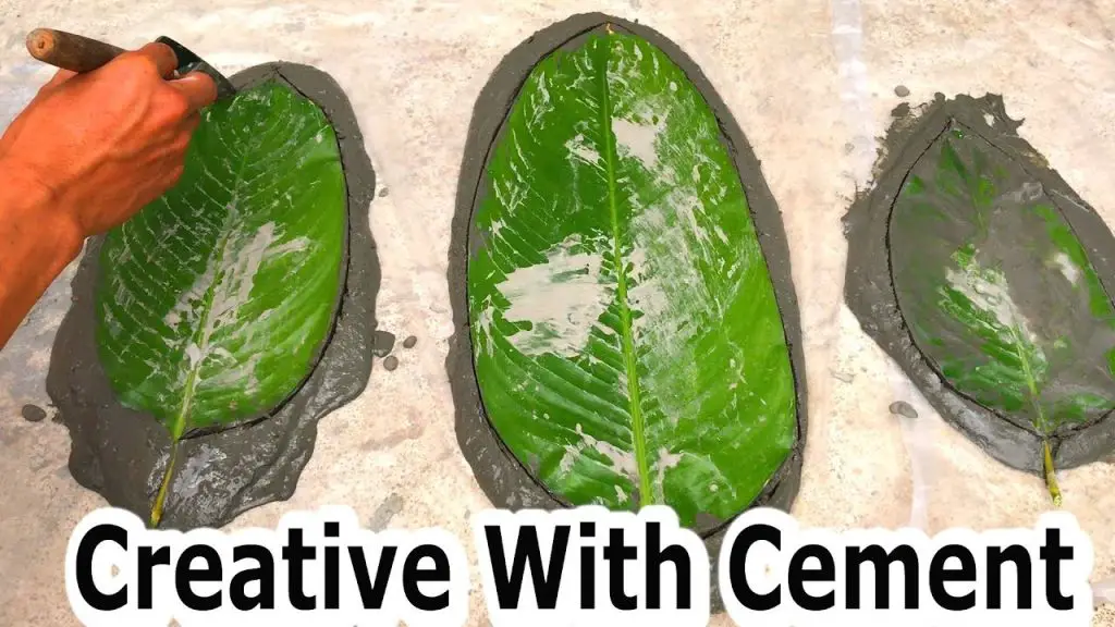 🎨 Unique & Creative Ideas Using Cement and Leaves | DIY Cement Crafts ...